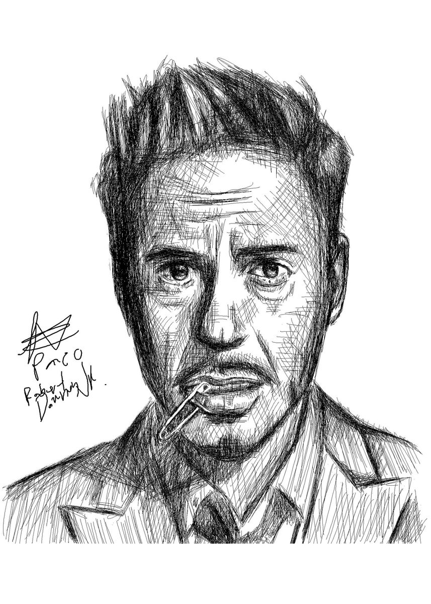 'RDJ' Poster, picture, metal print, paint by Paco Jr IV De Leon | Displate