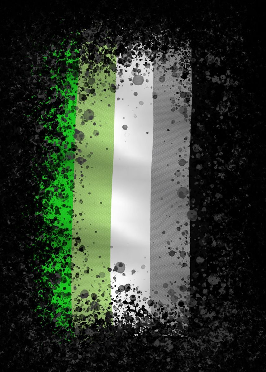 'Aro Flag' Poster, picture, metal print, paint by Hanna | Displate