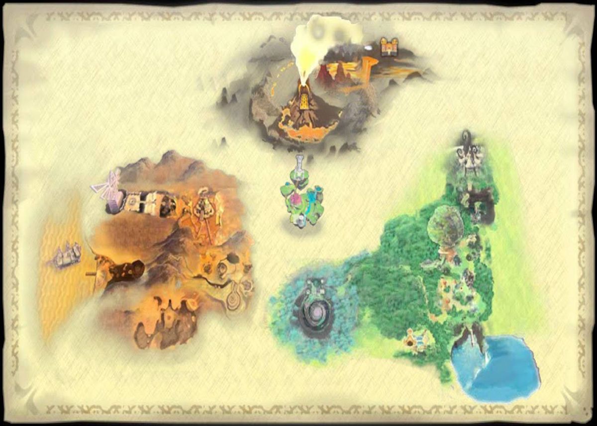 'Skyward Sword World Map' Poster by Leprechauns Haux | Displate