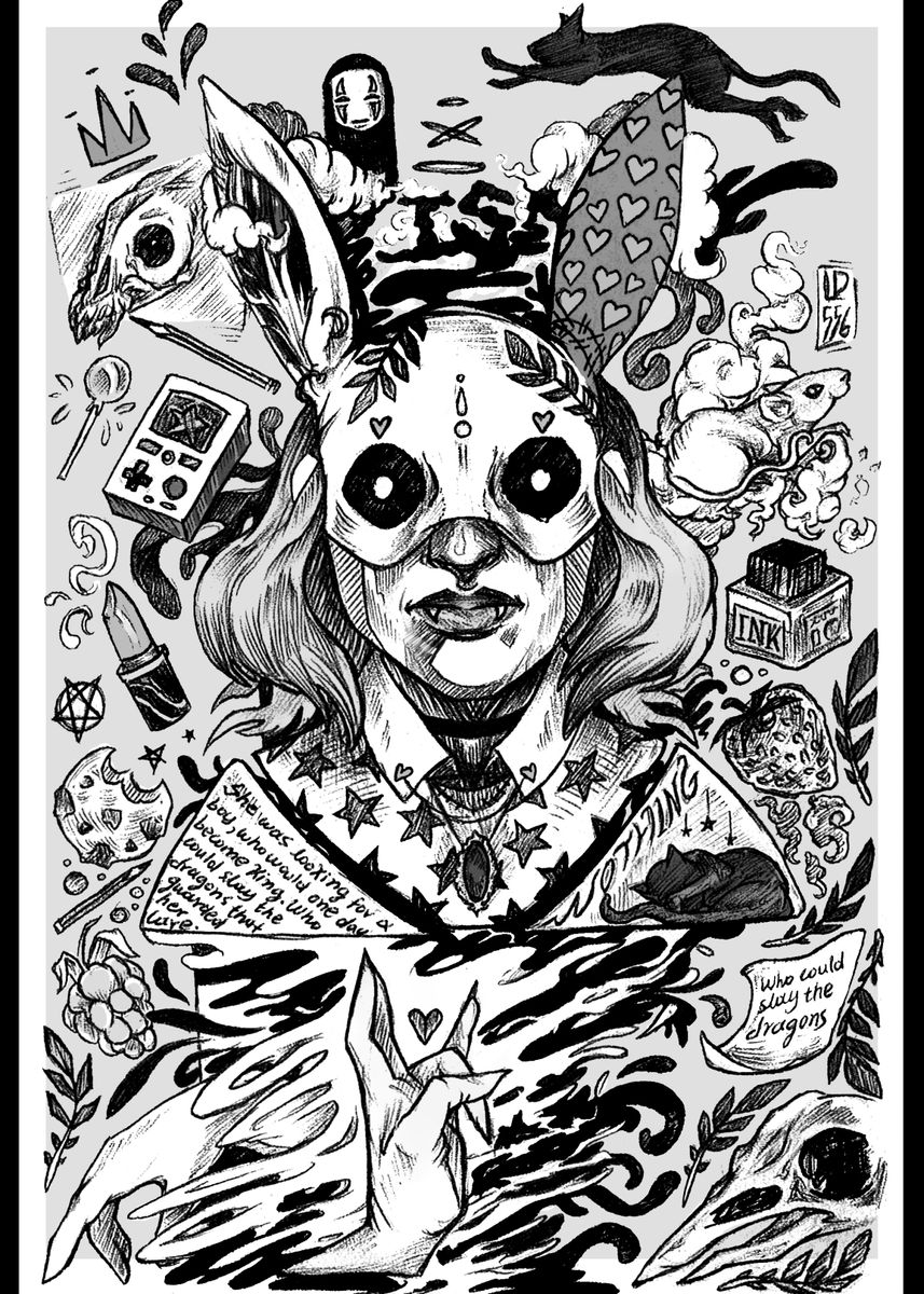 'Psyche' Poster, picture, metal print, paint by A Thorn In My Hand ...