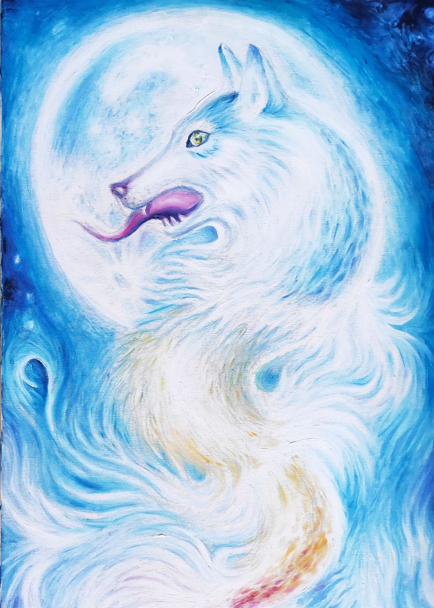 'The dacian wolf' Poster, picture, metal print, paint by corinachirila ...