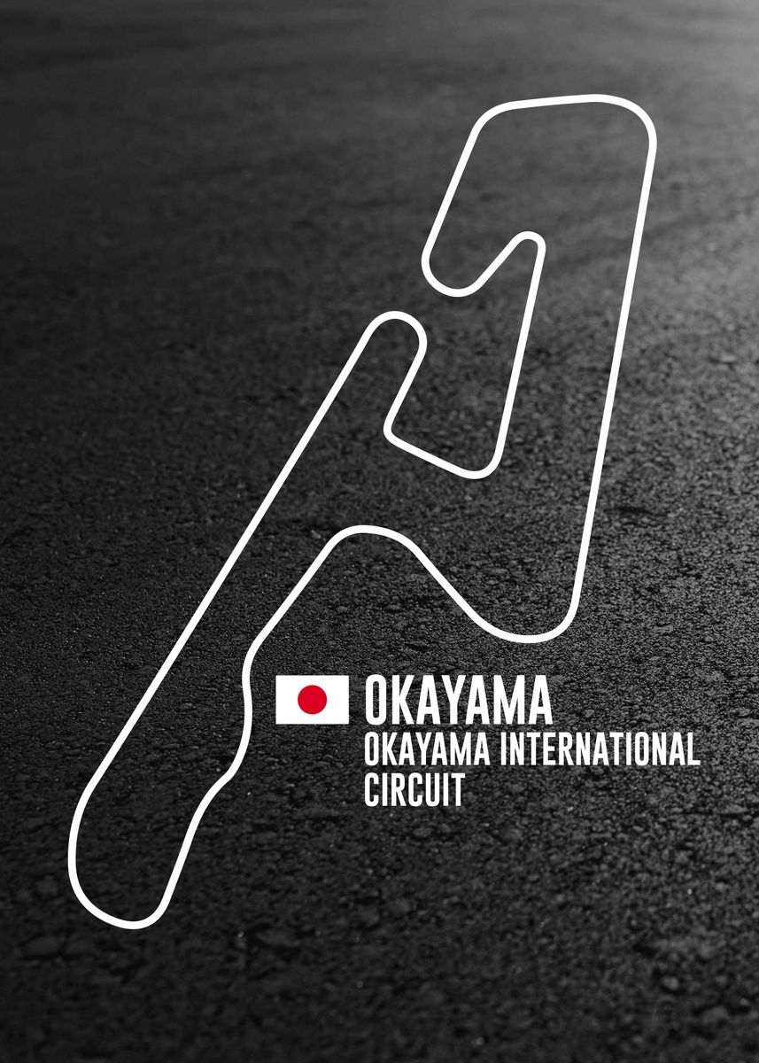 'Okayama Int Circuit' Poster by Pencil Case | Displate
