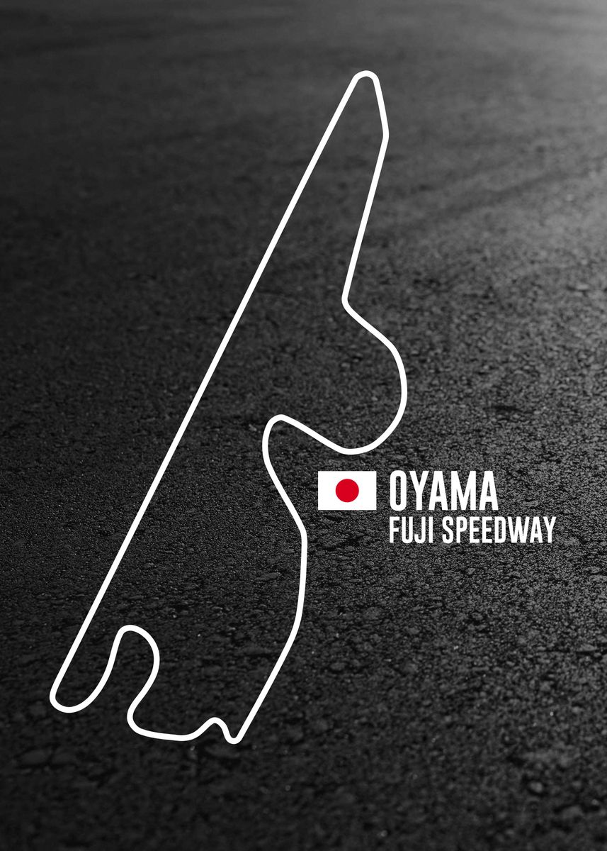 'Fuji Speedway' Poster by Pencil Case | Displate
