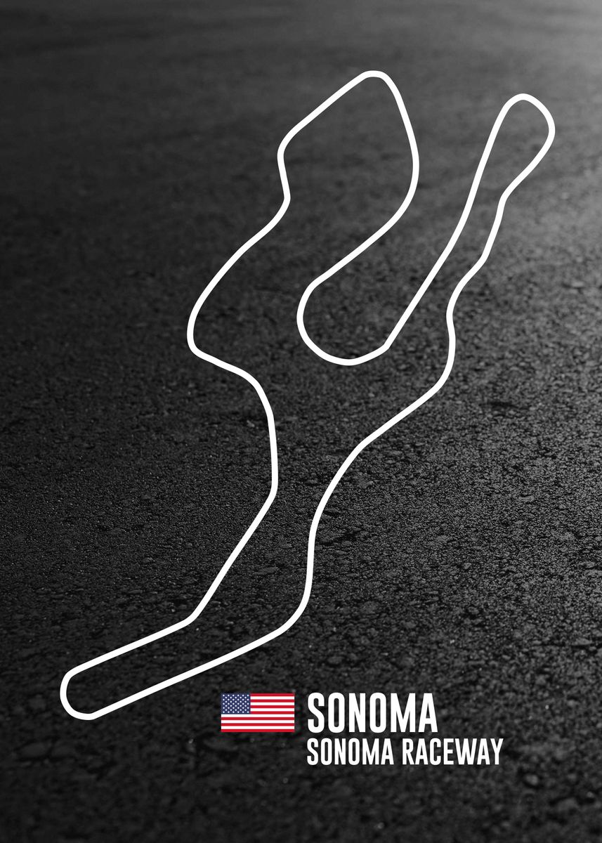 'Sonoma Raceway' Poster by Pencil Case | Displate