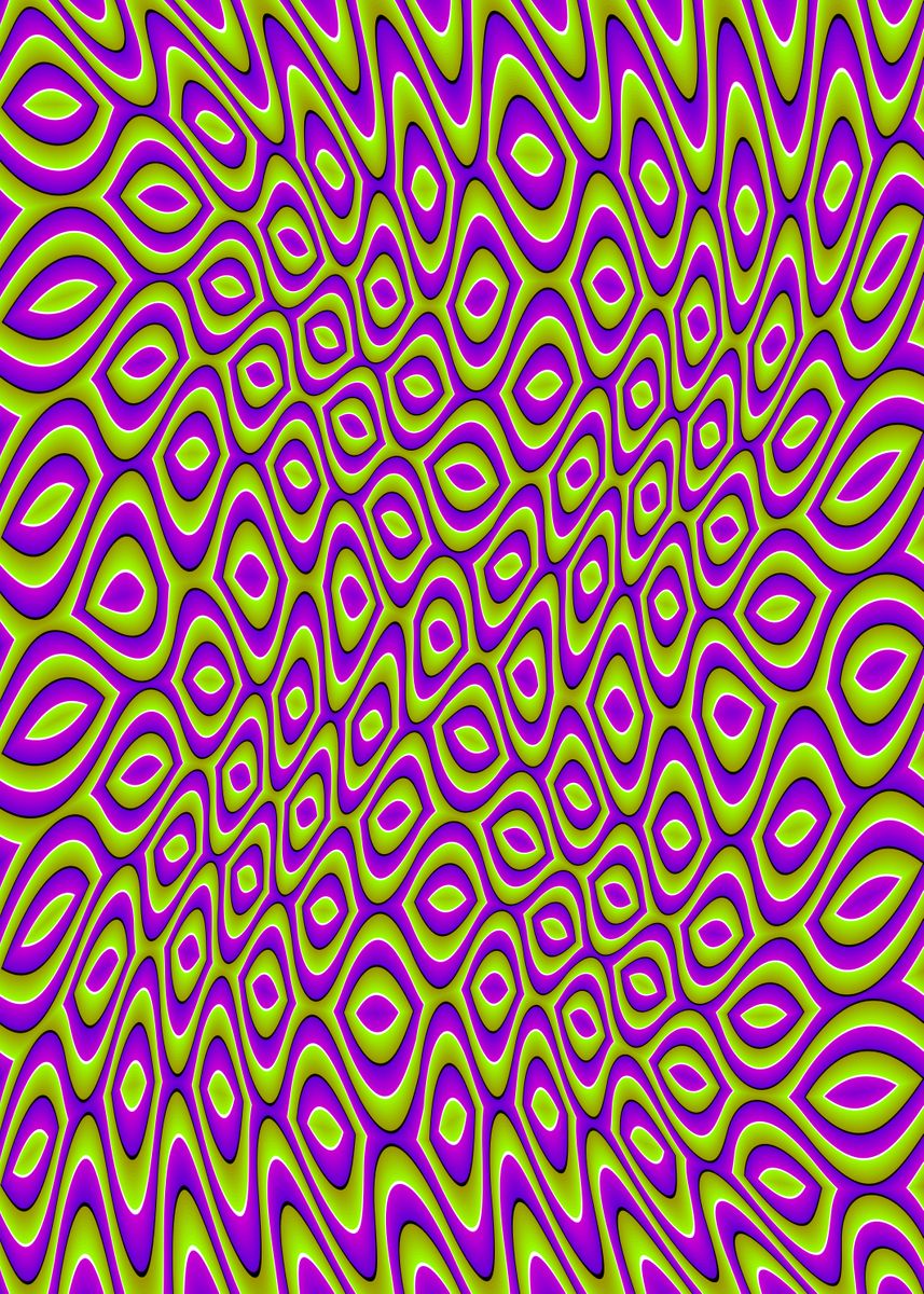 'Abstract Motion Illusion' Poster, picture, metal print, paint by ...