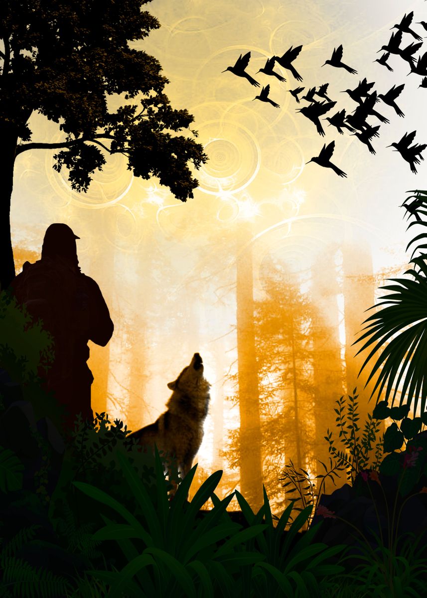 'Colibri' Poster, picture, metal print, paint by Miel basha | Displate