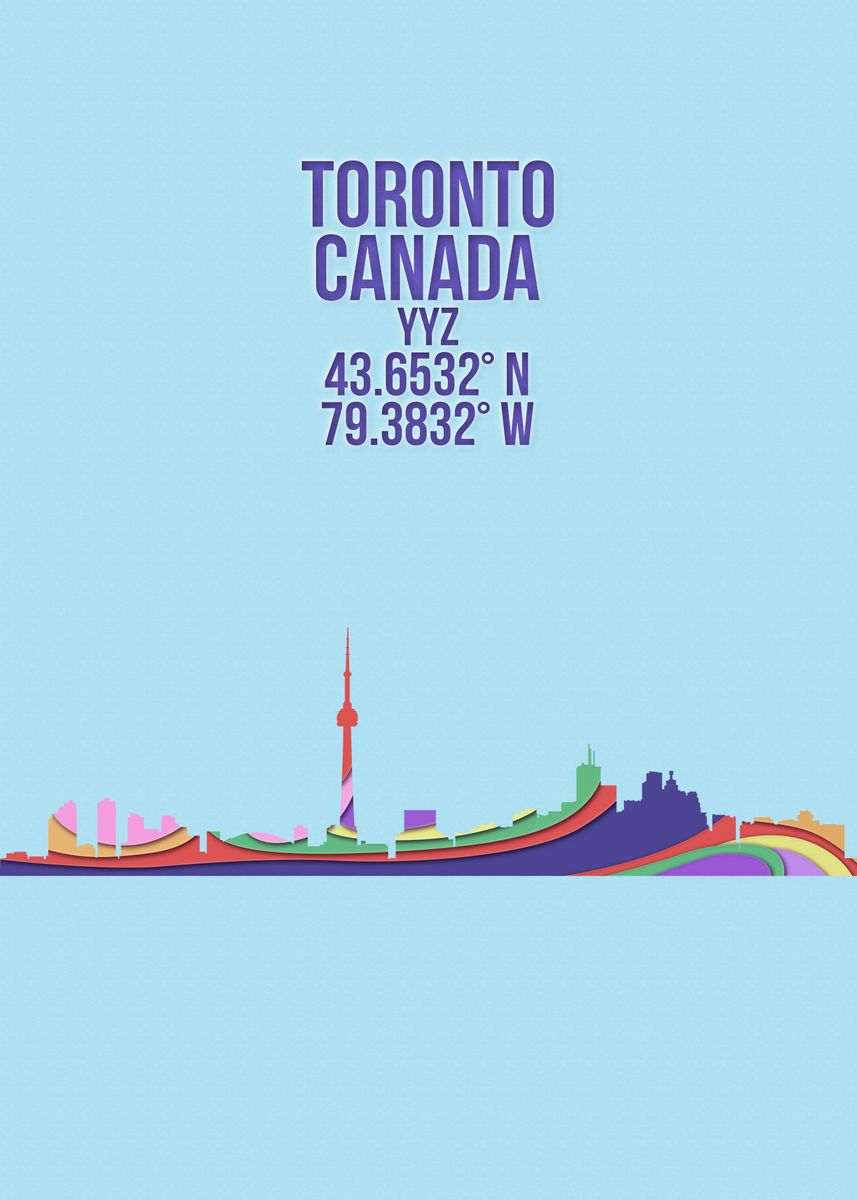 'Toronto' Poster by Aphantasiv | Displate