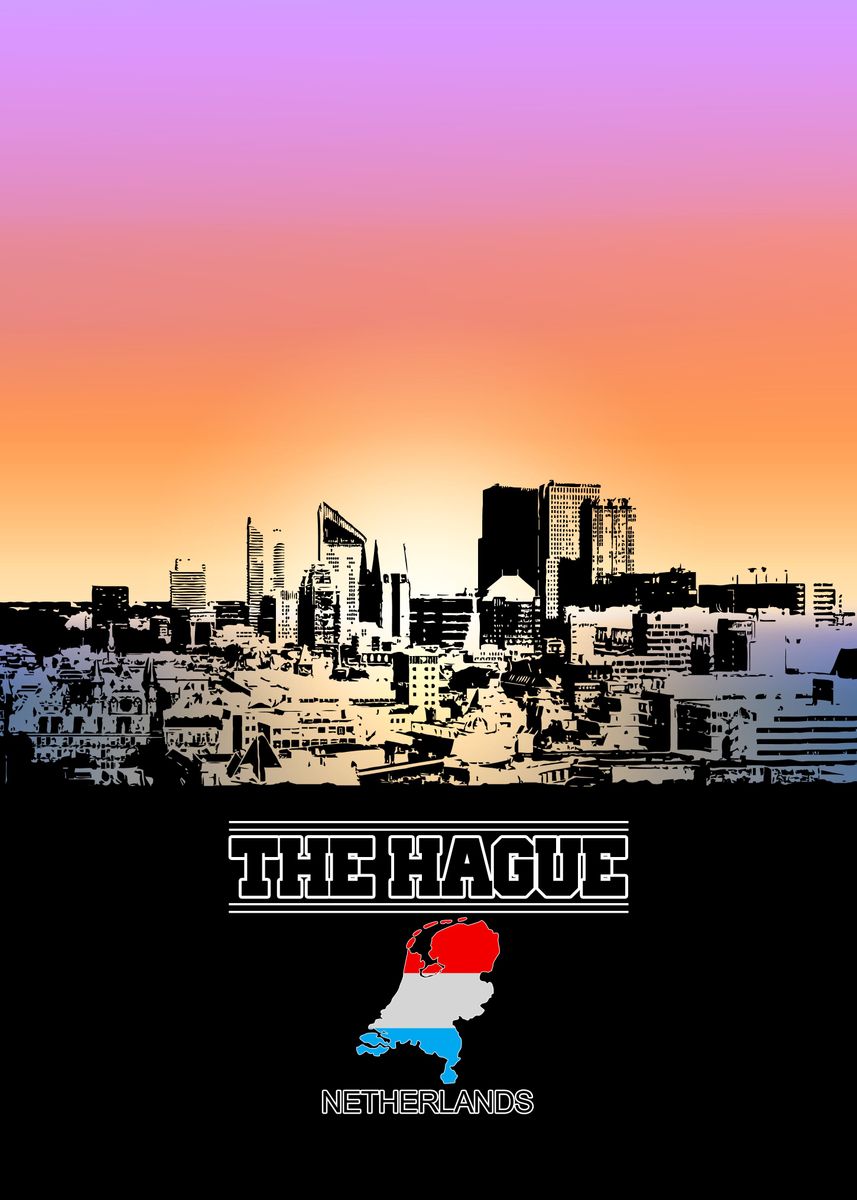 'The Hague' Poster, picture, metal print, paint by Printed Artings ...