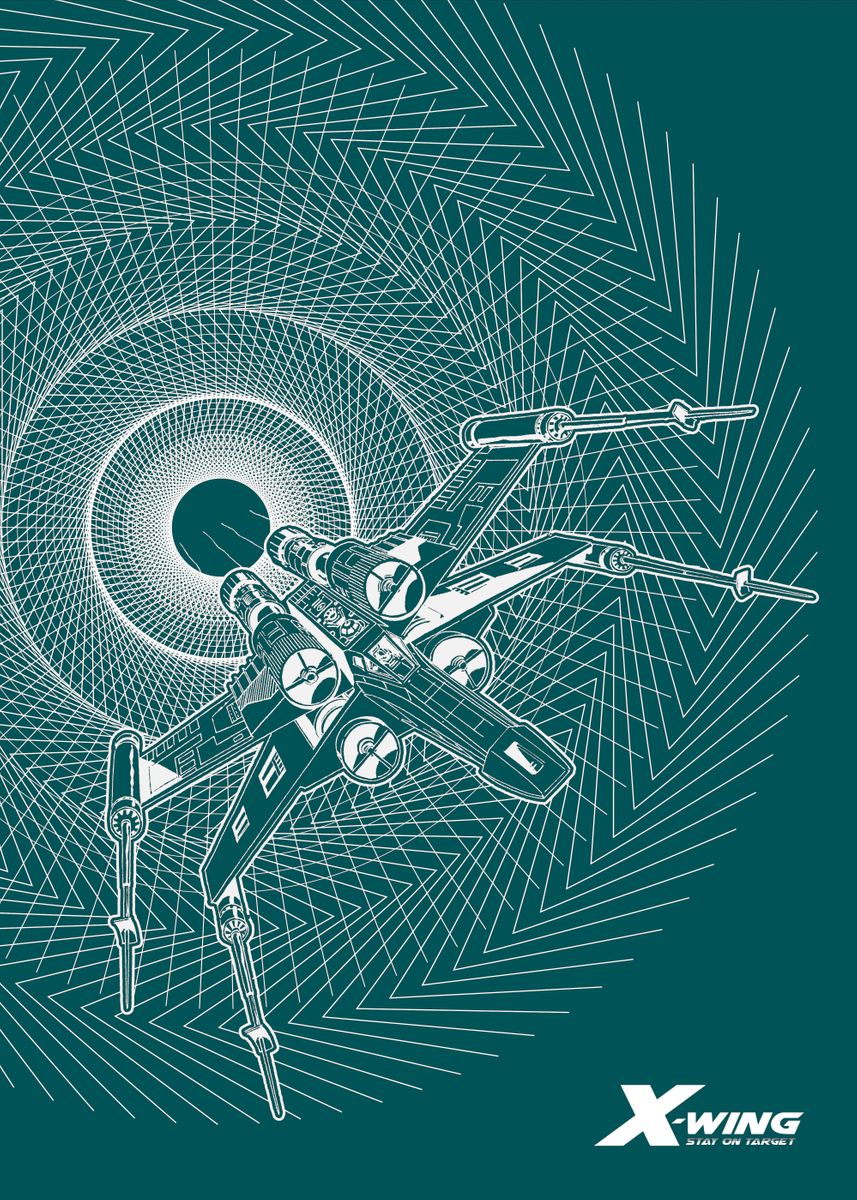 'X-Wing' Poster, picture, metal print, paint by Star Wars | Displate