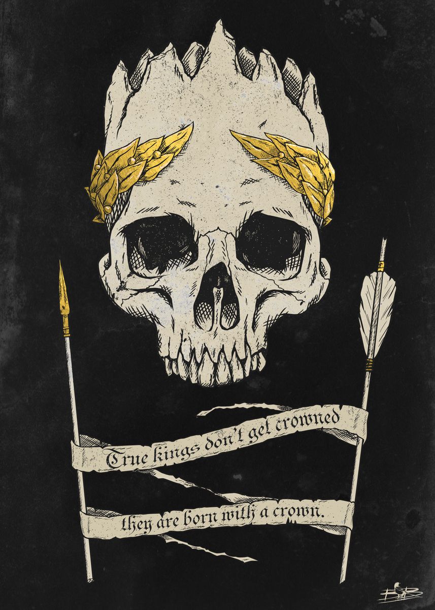 'True King' Poster, picture, metal print, paint by Bokka Boom | Displate