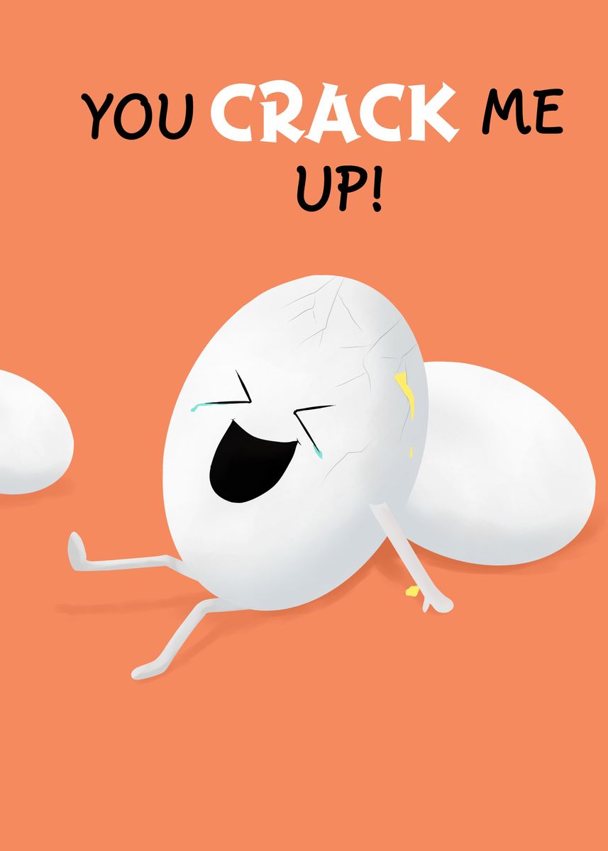 'Crack Me Up Plane' Poster, picture, metal print, paint by Rickie Blu ...