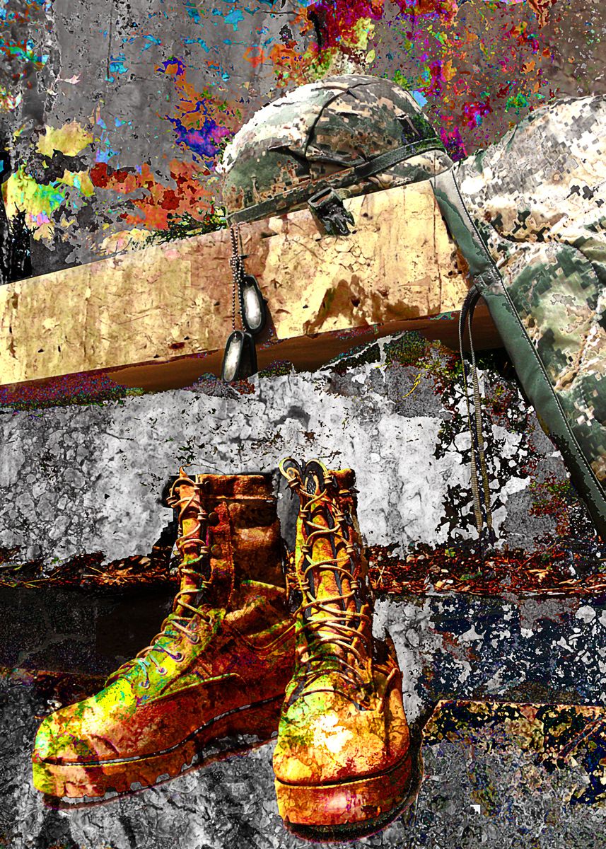 'Army art 7' Poster, picture, metal print, paint by takumipark | Displate