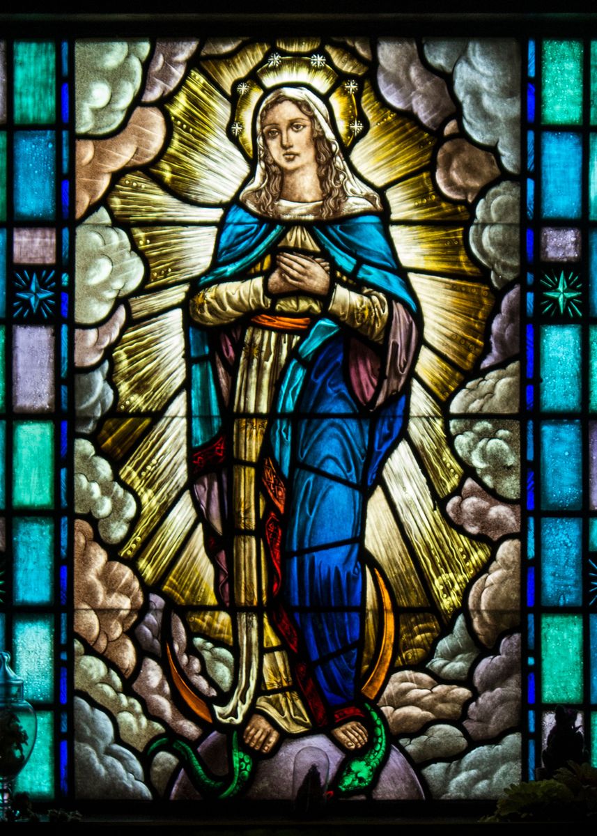 'The Blessed Virgin Mary' Poster, picture, metal print, paint by Matt M ...