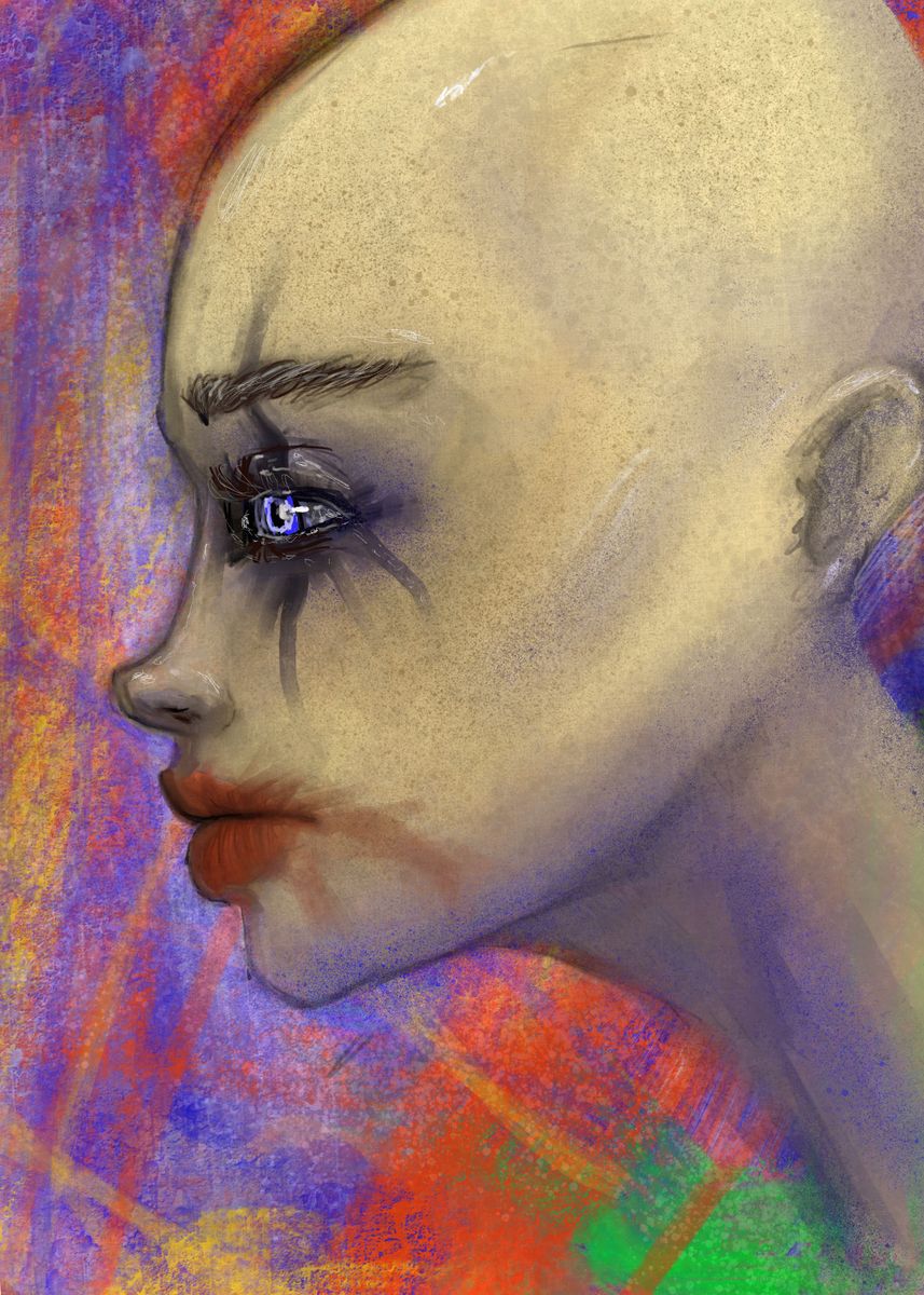 'Am I pretty' Poster, picture, metal print, paint by NygelDesign | Displate