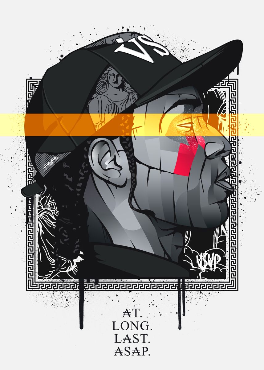 'ASAP Rocky' Poster by Bokka Boom | Displate