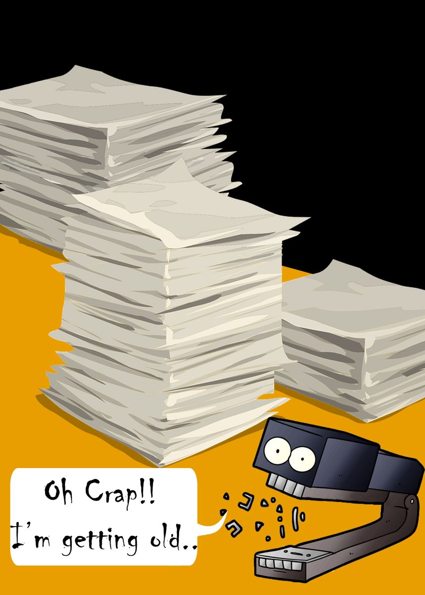 'Stapling For Life' Poster, picture, metal print, paint by Kaizad ...