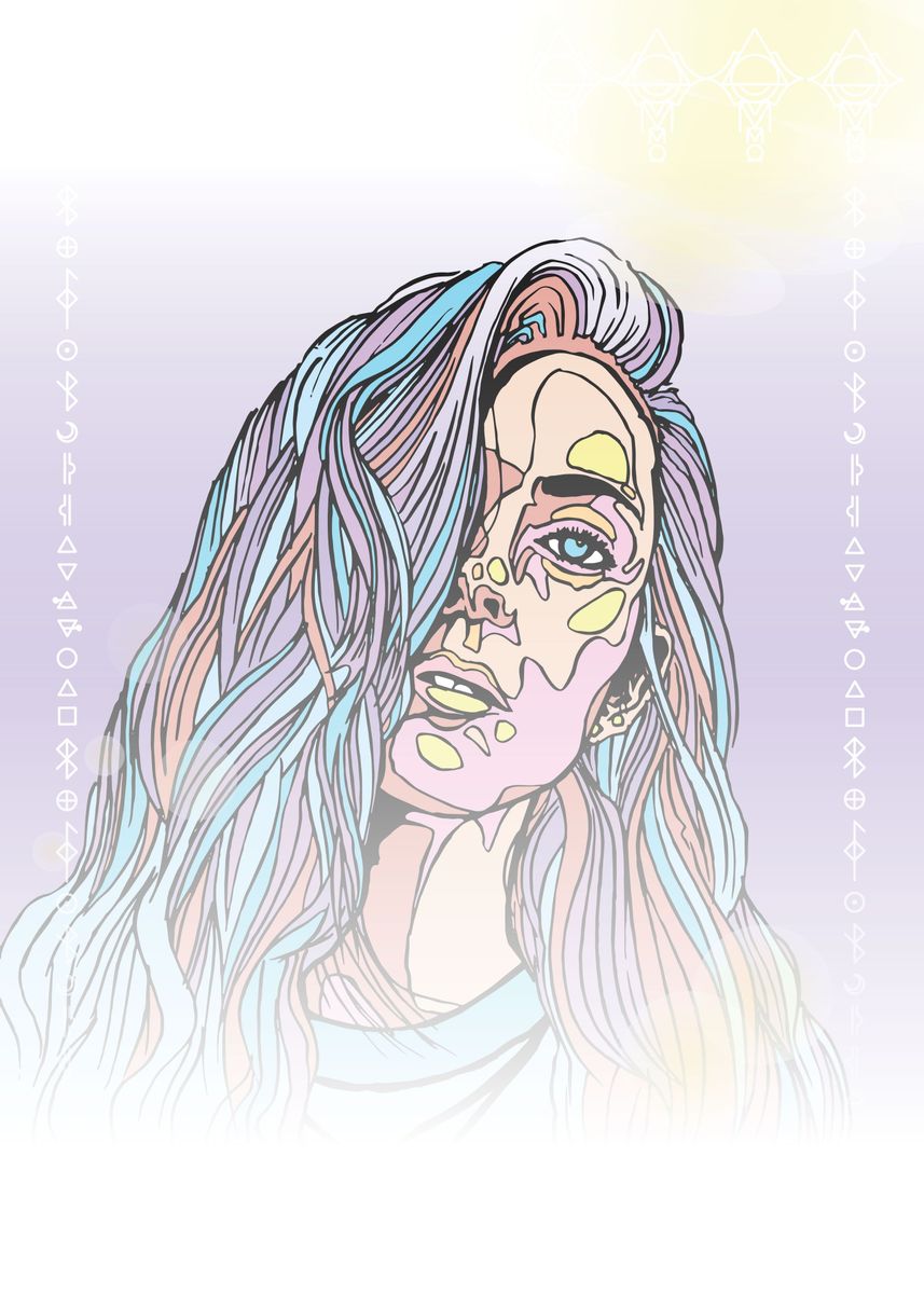 'LoLo Portrait ' Poster, picture, metal print, paint by Yves Kline ...