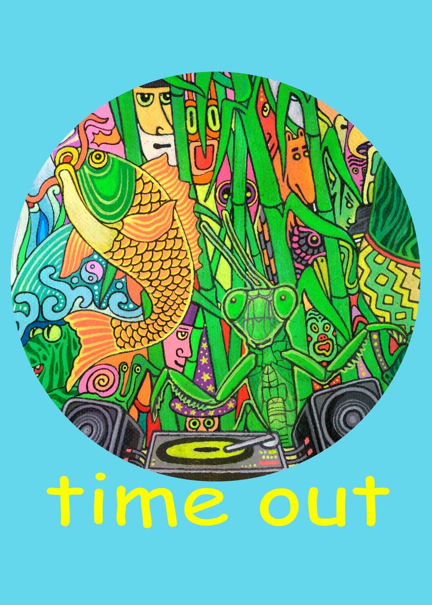 'Time out' Poster, picture, metal print, paint by Denis Runikov | Displate