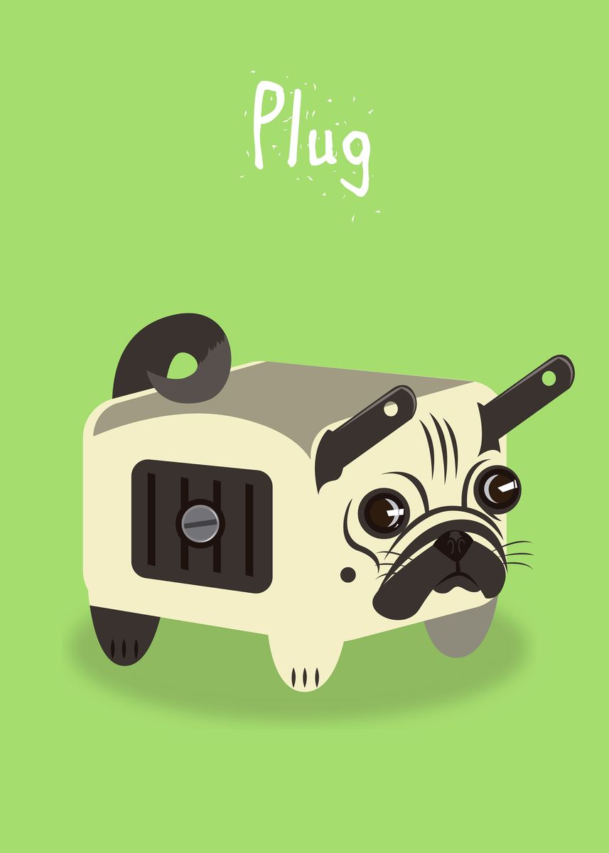 'Plug' Poster, picture, metal print, paint by Davos Murdgar | Displate