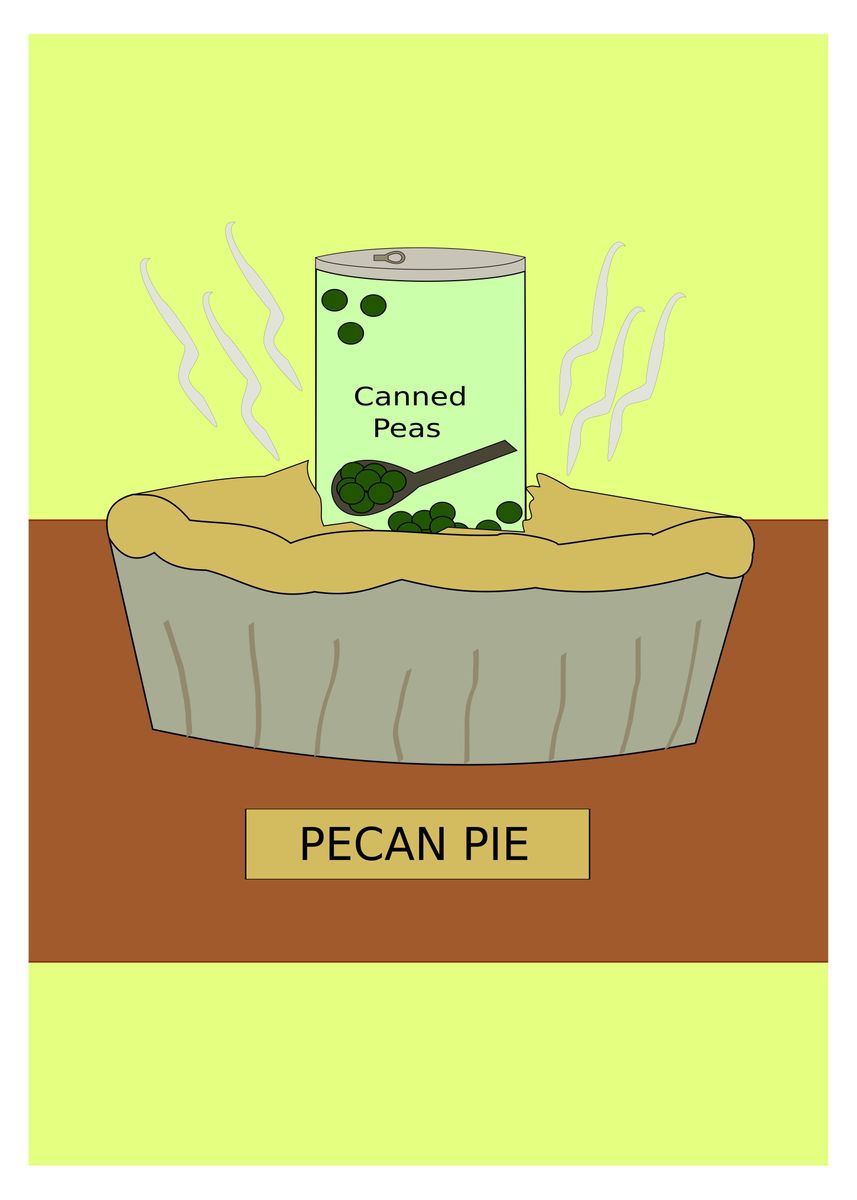 'Pea Can Pie' Poster, picture, metal print, paint by Hanny | Displate