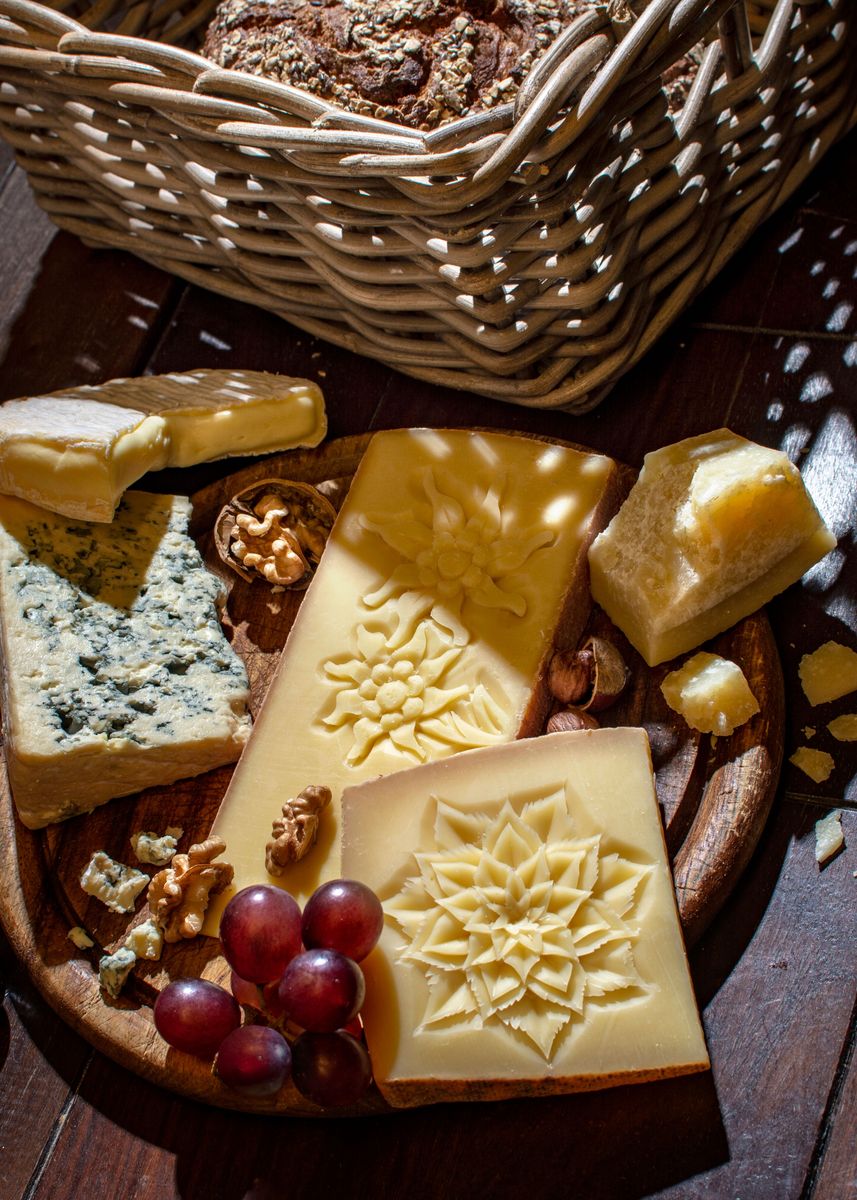 'cheese carving styling' Poster by Alex Neumayer | Displate