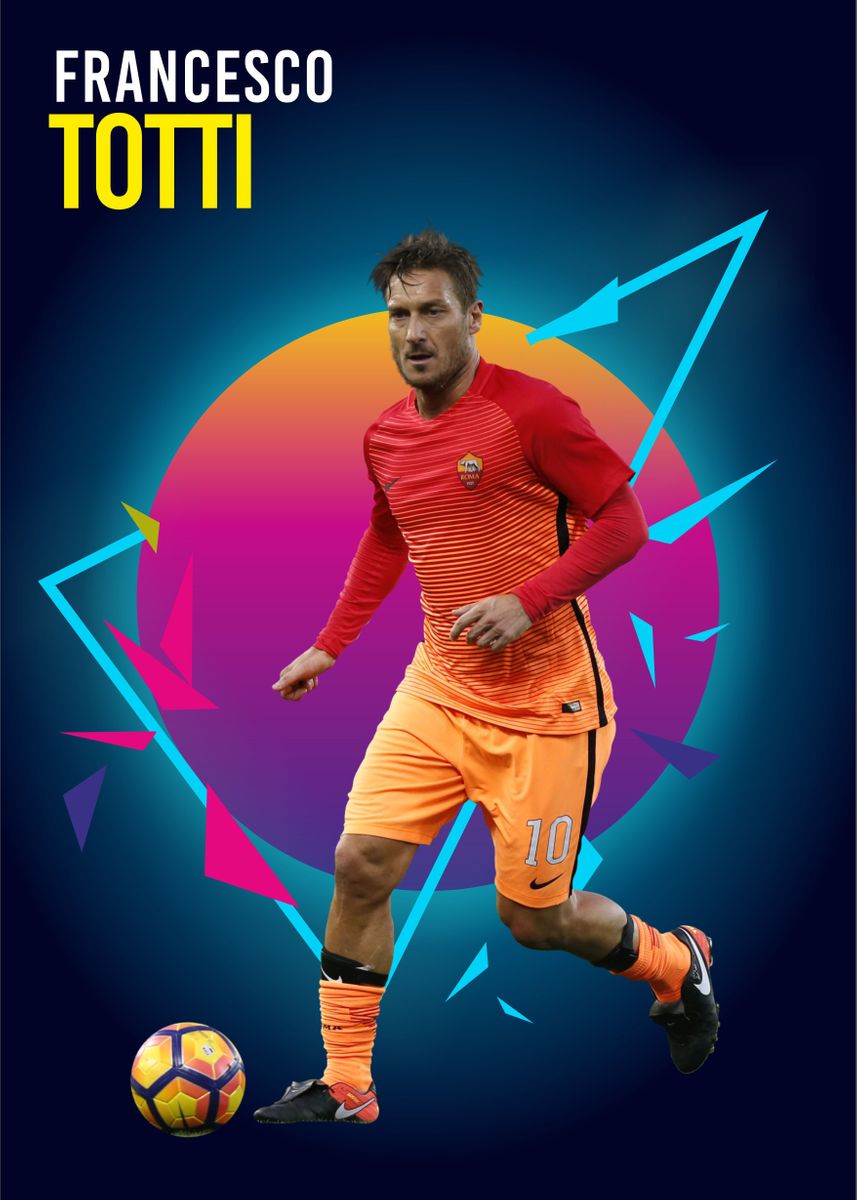 'FRANCESCO TOTTI' Poster, picture, metal print, paint by The Exlucive ...