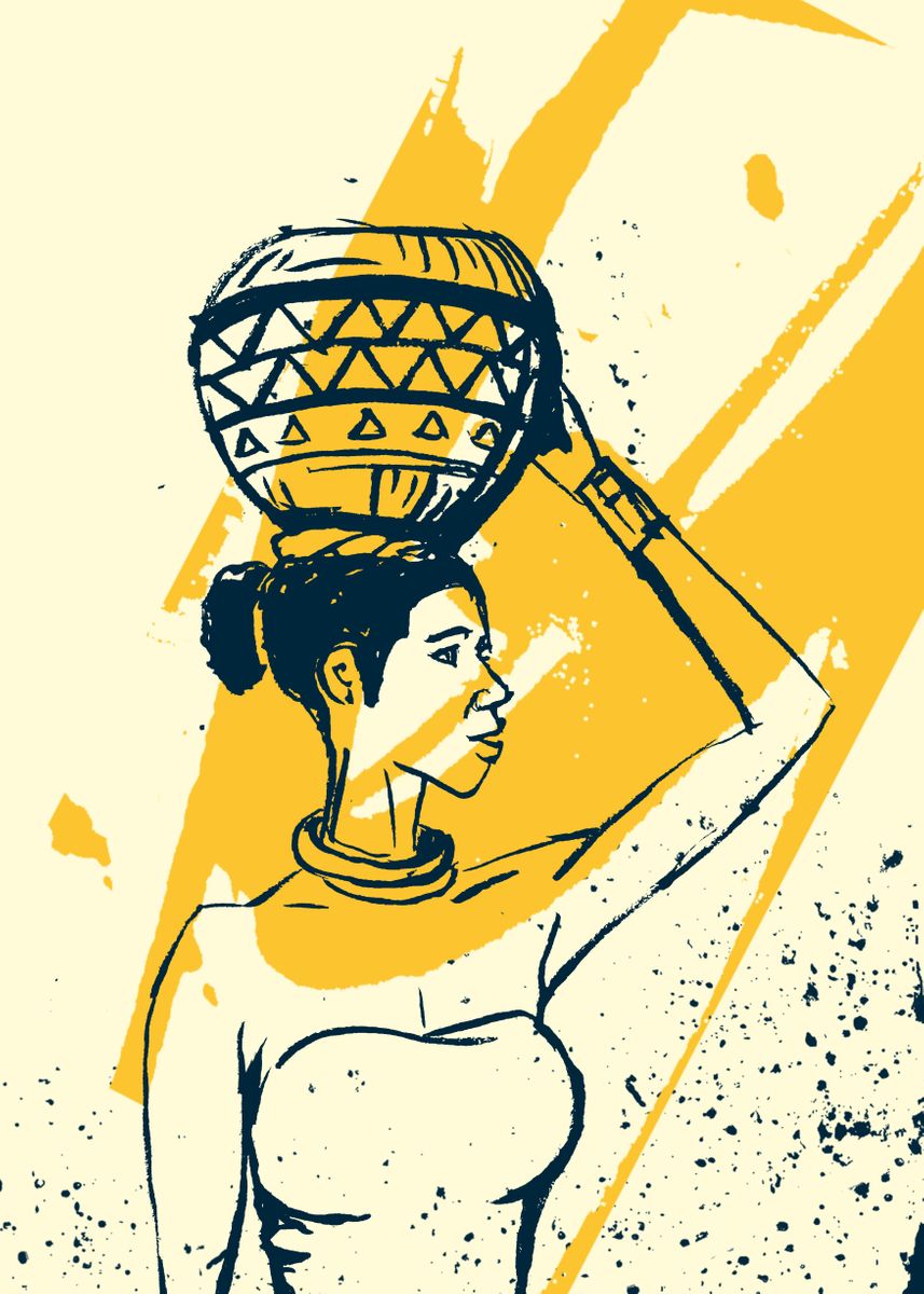 'Mqombothi for the ceremony' Poster by Teboho Moloi | Displate