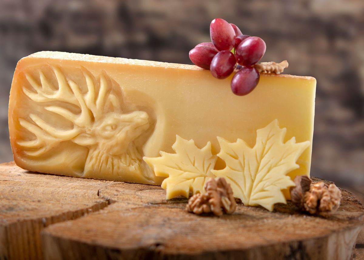 'cheese carving' Poster by Alex Neumayer | Displate