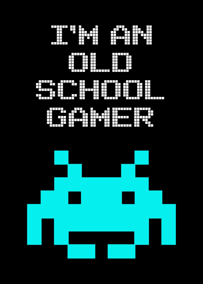 'Old School Gamer' Poster, picture, metal print, paint by JONATHAN ...