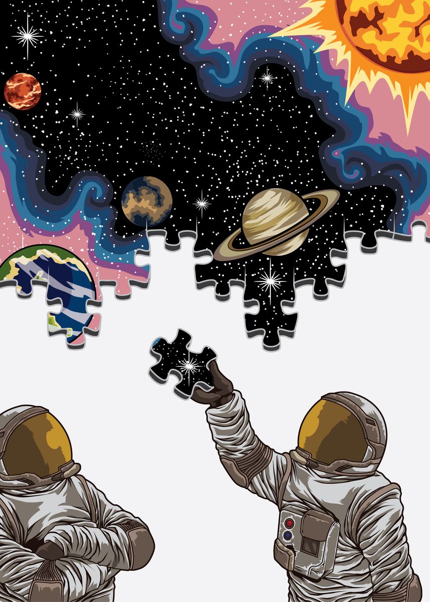 'Build Me A Universe' Poster, picture, metal print, paint by Anziehend ...