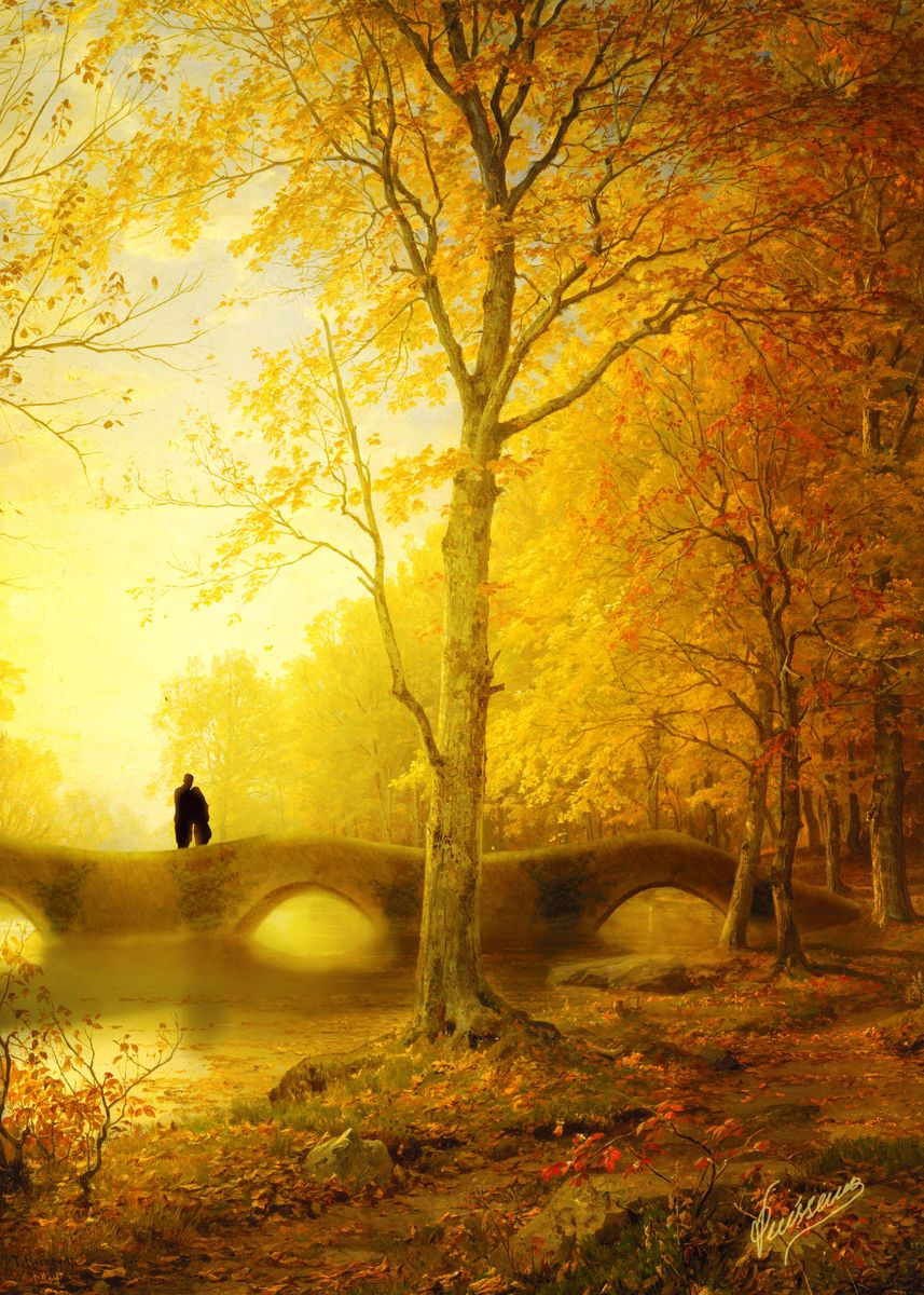 'Sunset Walk' Poster, picture, metal print, paint by Diogo Verissimo ...