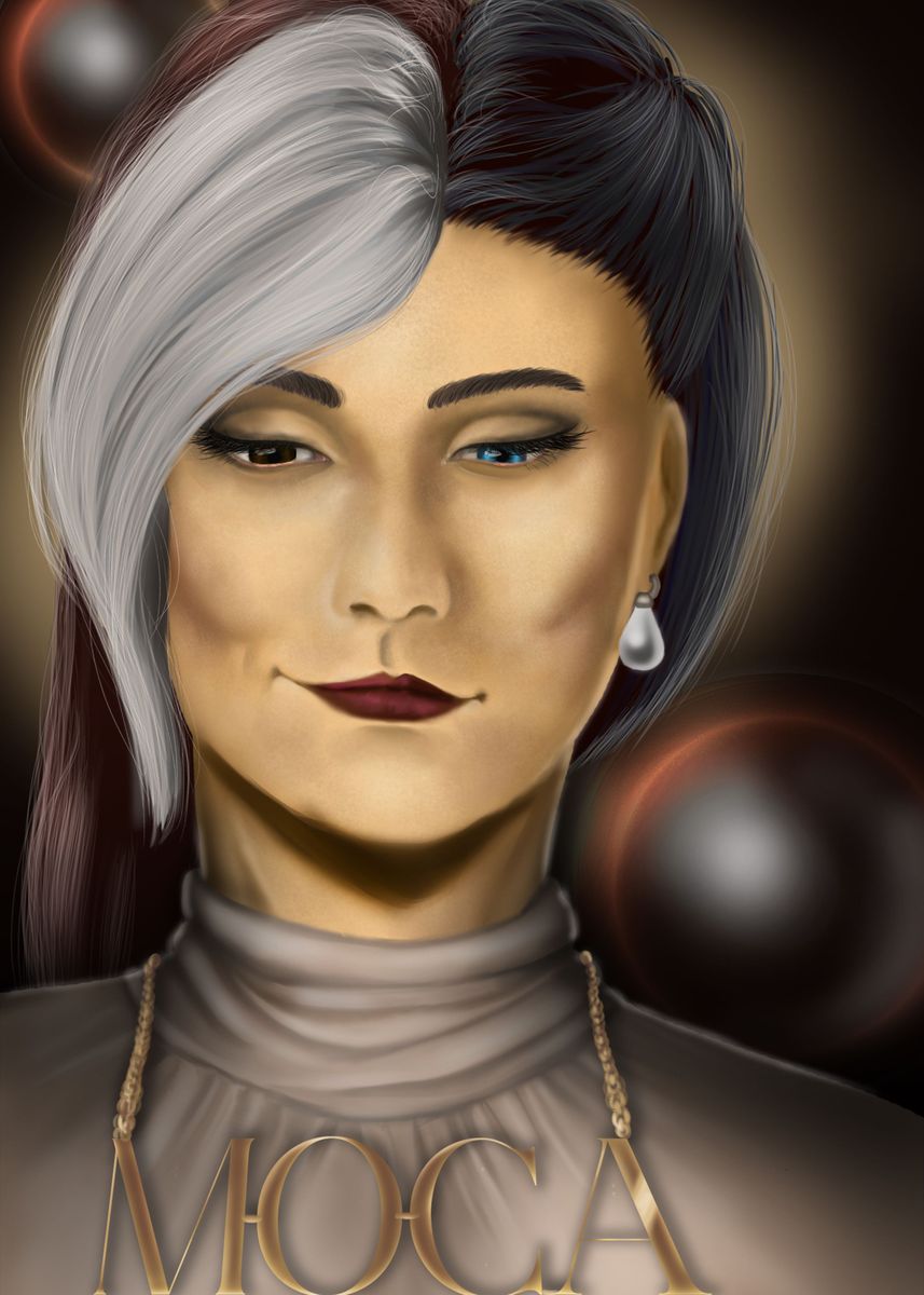 'Moka' Poster, picture, metal print, paint by Pencil Ivy | Displate