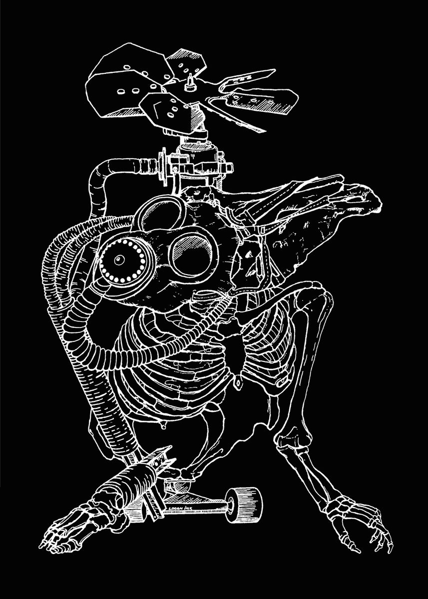 'Mutant' Poster, picture, metal print, paint by Collywobbles | Displate
