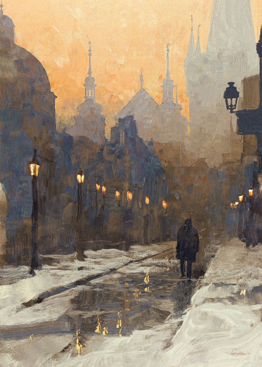 'Morning Lights' Poster, picture, metal print, paint by Greg Rutkowski ...