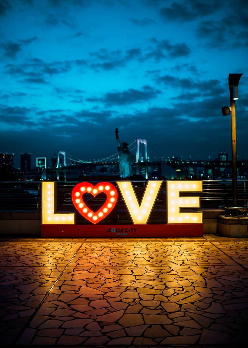 'Tokyo Love' Poster by Kerry Guevara | Displate