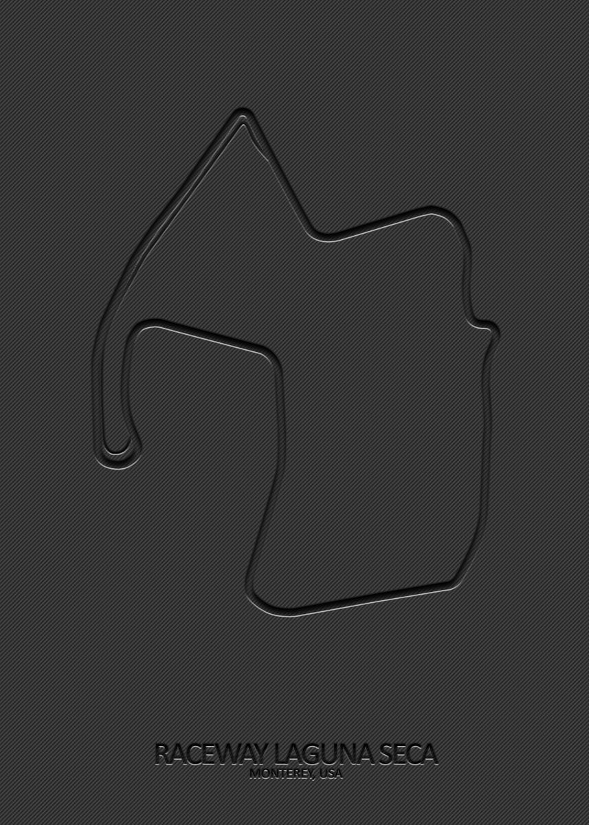 'Raceway Laguna Seca' Poster by City Map Art Prints | Displate