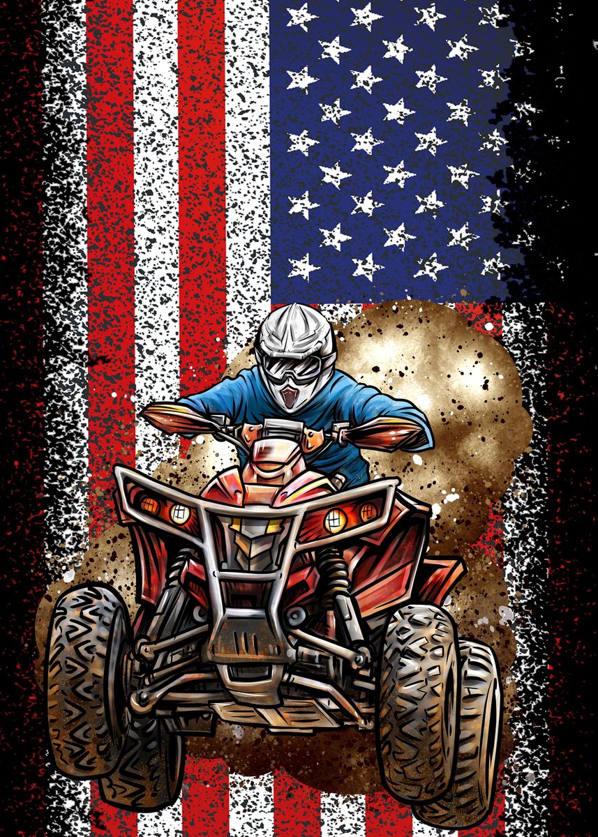 'Quad Offroad ' Poster by Wonderful Dream Picture | Displate