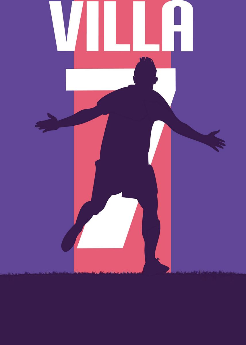 'david villa' Poster, picture, metal print, paint by Fajar Aditya ...