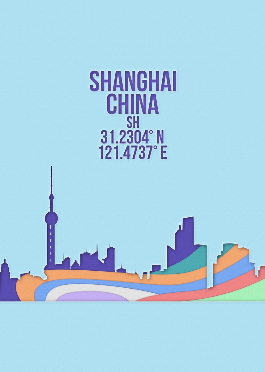 'Shanghai' Poster by Aphantasiv | Displate