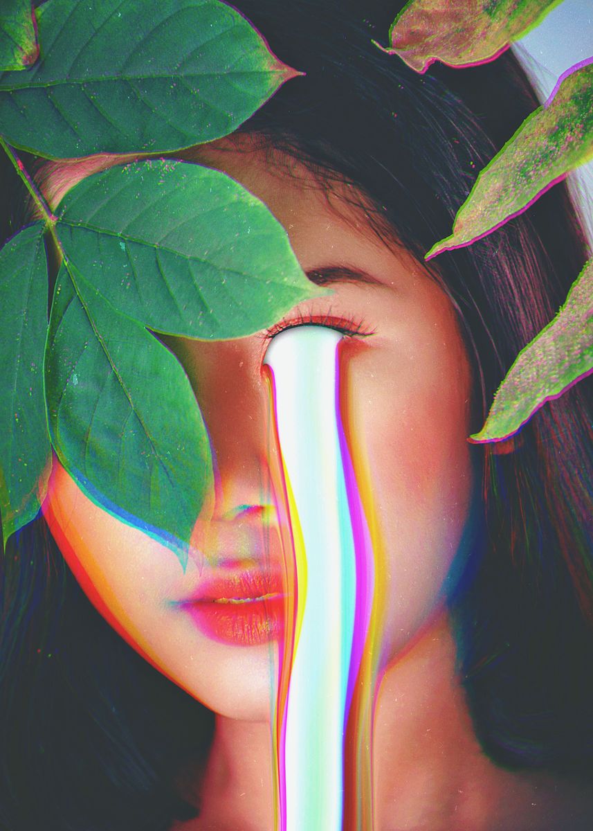 'Tear' Poster, picture, metal print, paint by seam less | Displate