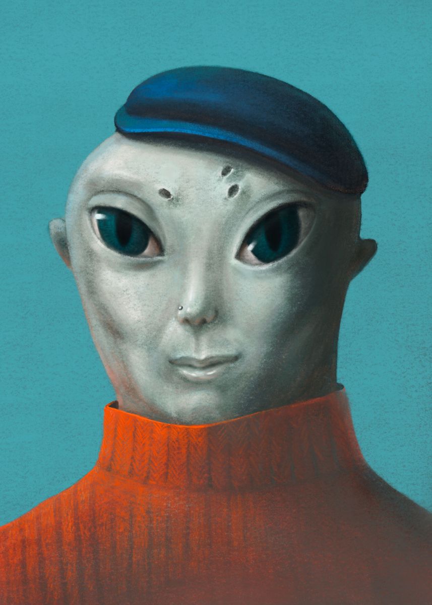 'Alien visitor 3' Poster, picture, metal print, paint by Jorm Sangsorn ...