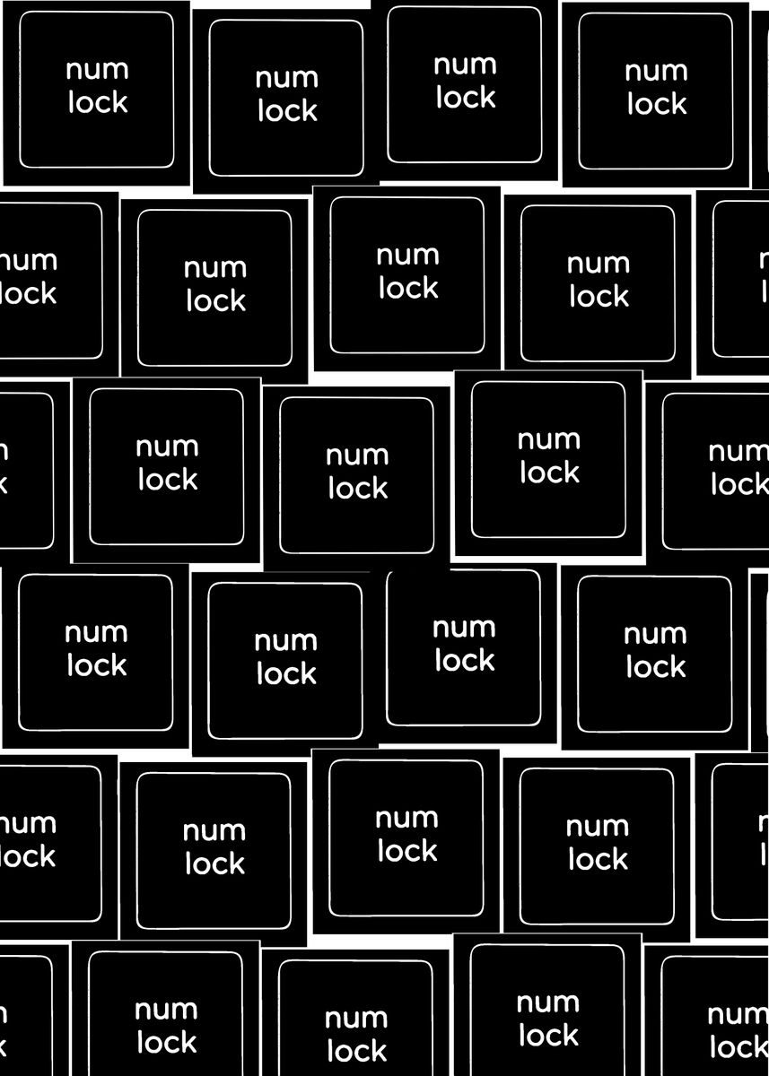 'Num Lock Pop Style' Poster, picture, metal print, paint by Arties ...