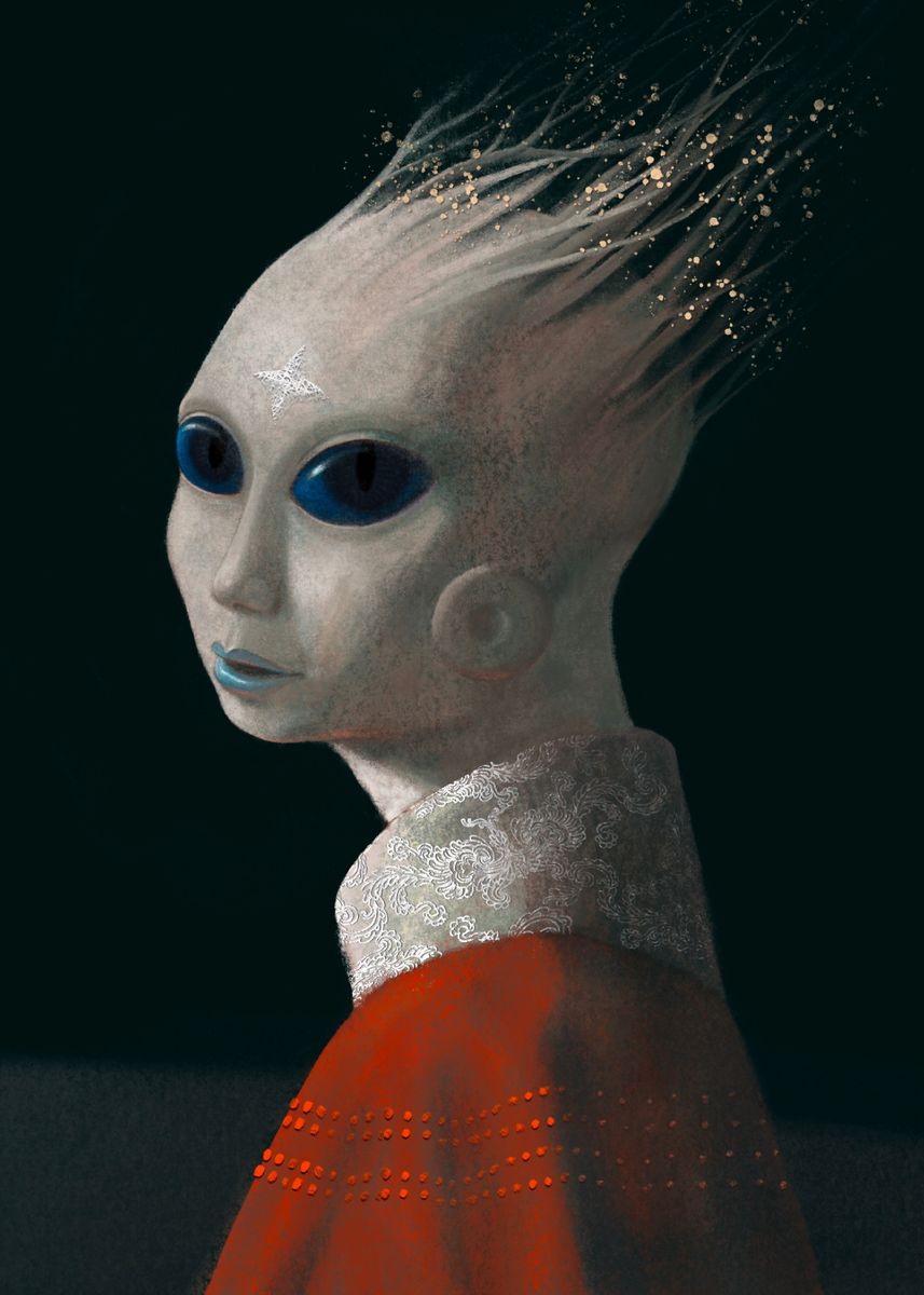 'Alien visitor 5' Poster, picture, metal print, paint by Jorm Sangsorn ...