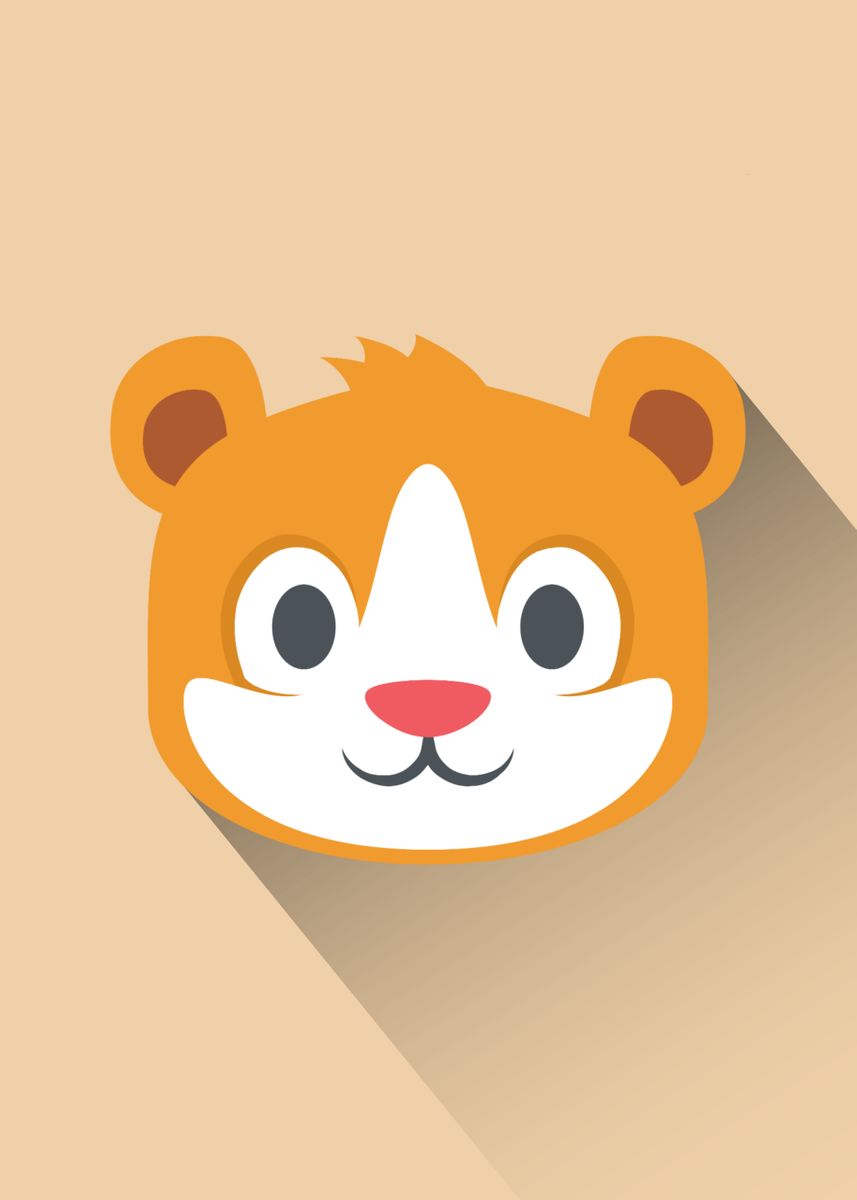 'Hamster Head' Poster by Maher Light | Displate