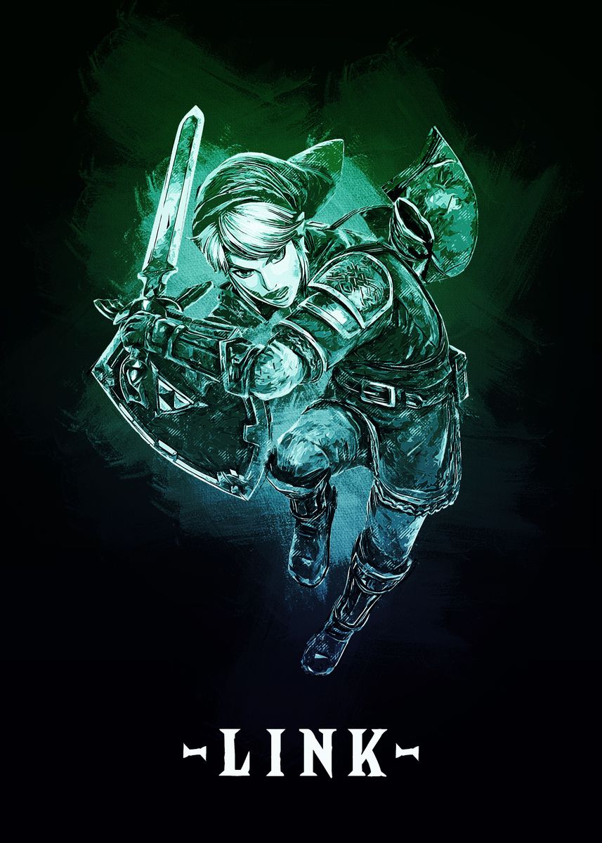 'Link' Poster, picture, metal print, paint by danaydal | Displate