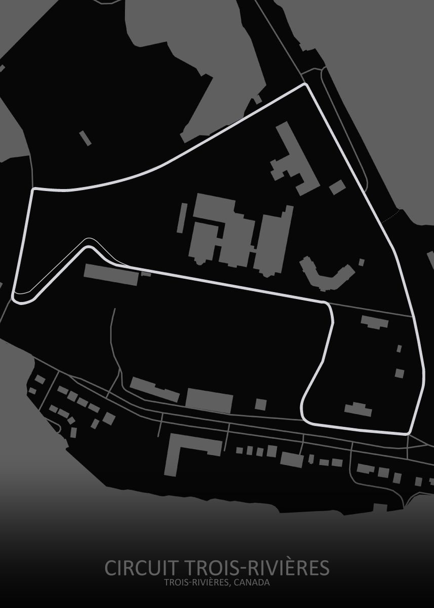 'Circuit Trois Rivieres' Poster, picture, metal print, paint by City ...