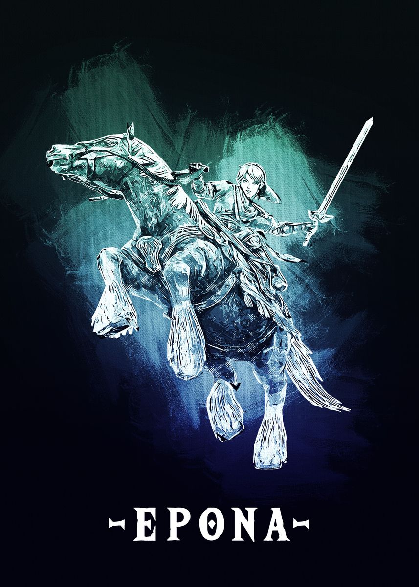 'Epona' Poster, picture, metal print, paint by danaydal | Displate
