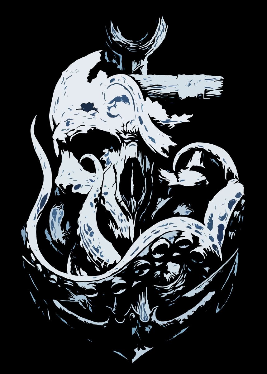 'Sea Monster' Poster, picture, metal print, paint by Freak Creator ...