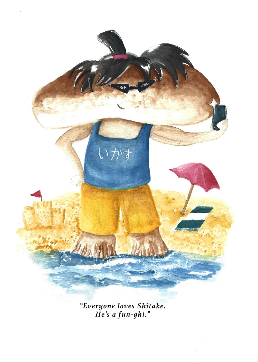 'Shitake' Poster, picture, metal print, paint by Faith | Displate