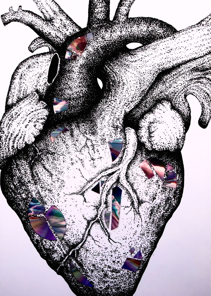 'Split Love' Poster, picture, metal print, paint by Luis Venegas | Displate